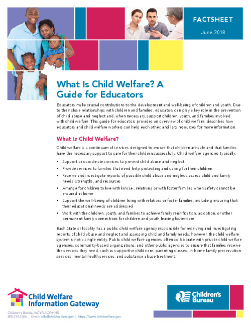 What Is Child Welfare? A Guide for Educators | Child Welfare ...
