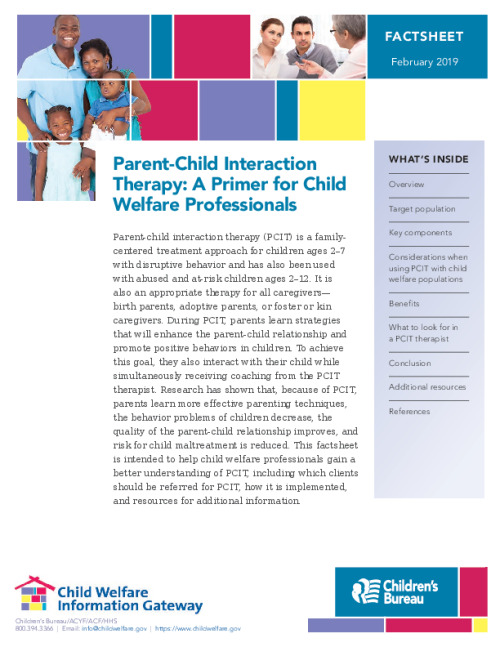 Parent-Child Interaction Therapy: A Primer for Child Welfare ...
